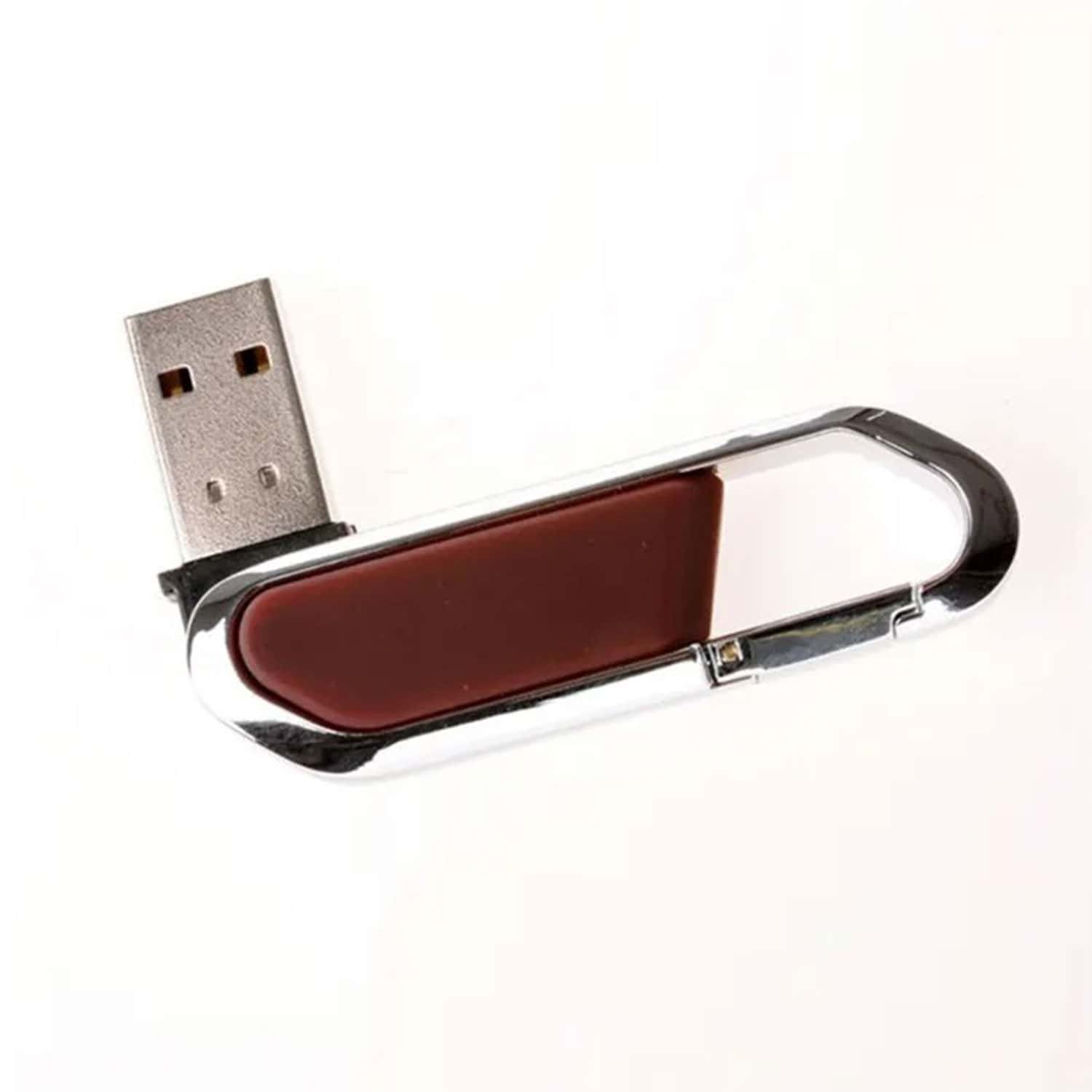 Metal USB Flashdrive with Clip - Royal Promo