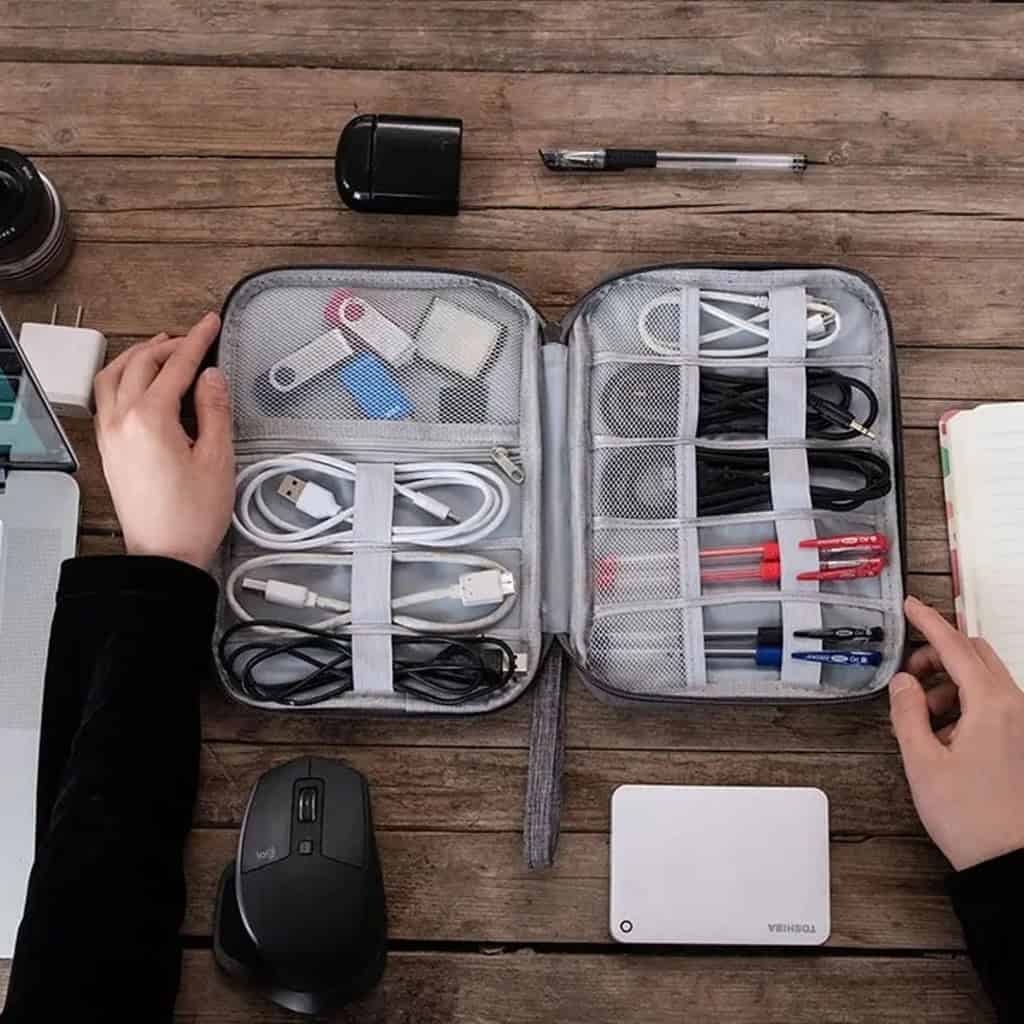 Electronic Cable Organizer Bag - Royal Promo